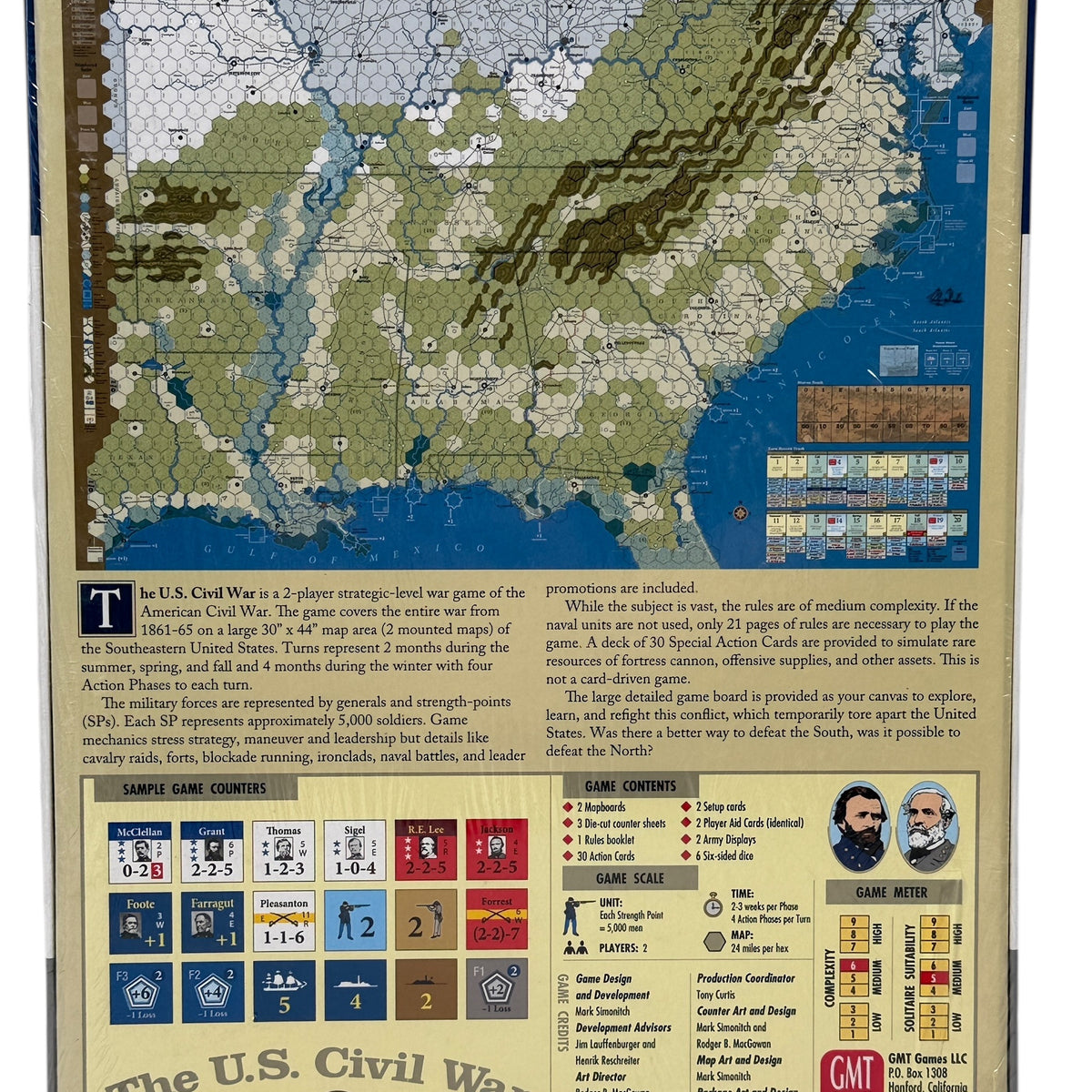 2015 GMT The U.S. Civil War Strategy, Board Game, Unpunched – Éco-Dépôt ...