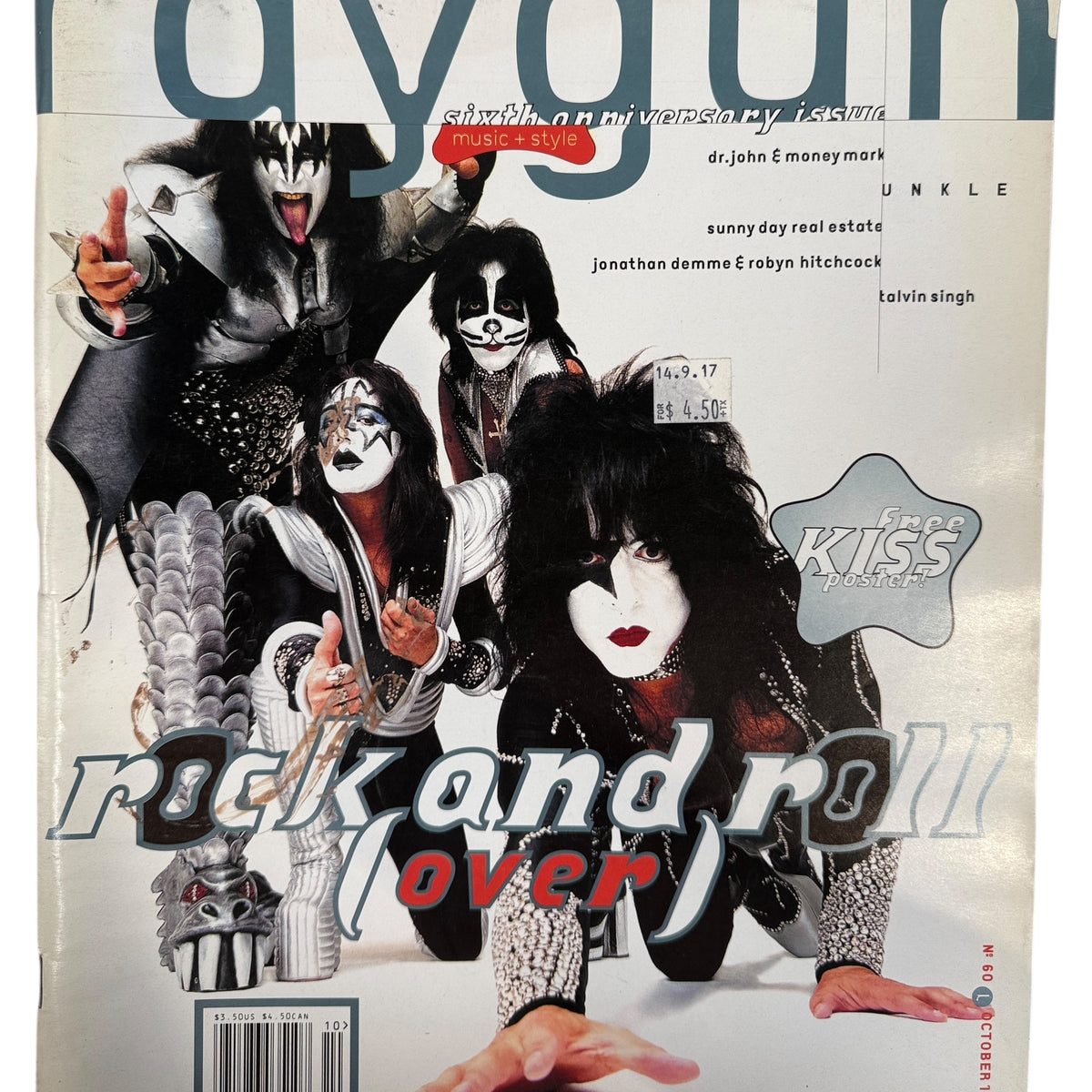 Ray Gun Magazine No.60 – KISS Cover 6th Anniversary (1998) W/ Poster ...