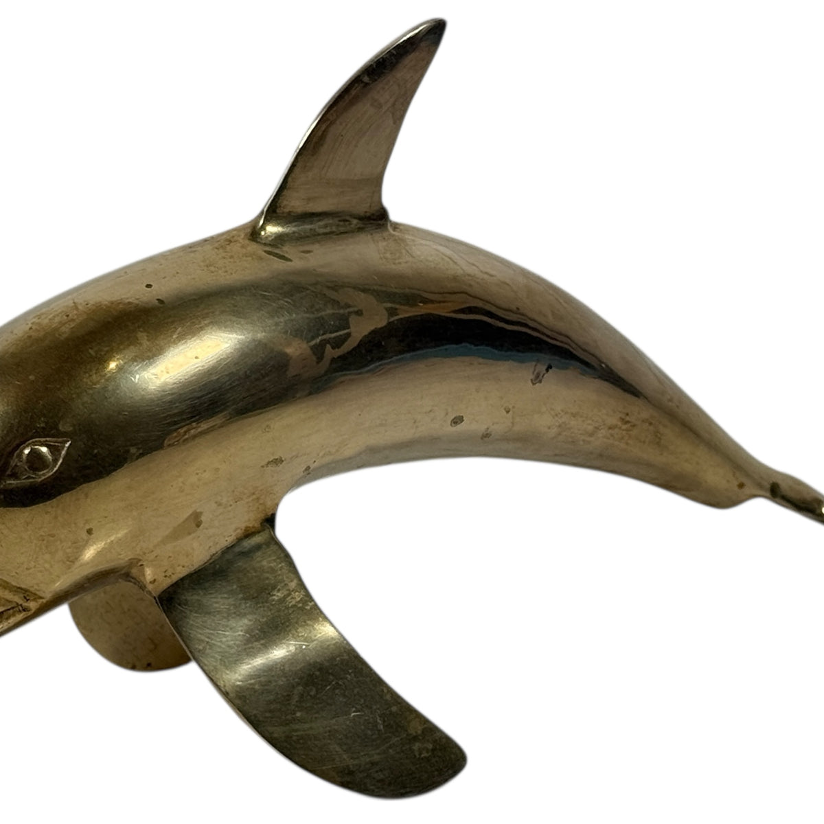 Vintage Solid Brass Dolphin Sculpture – Mid-Century Décor – Éco-Dépôt ...