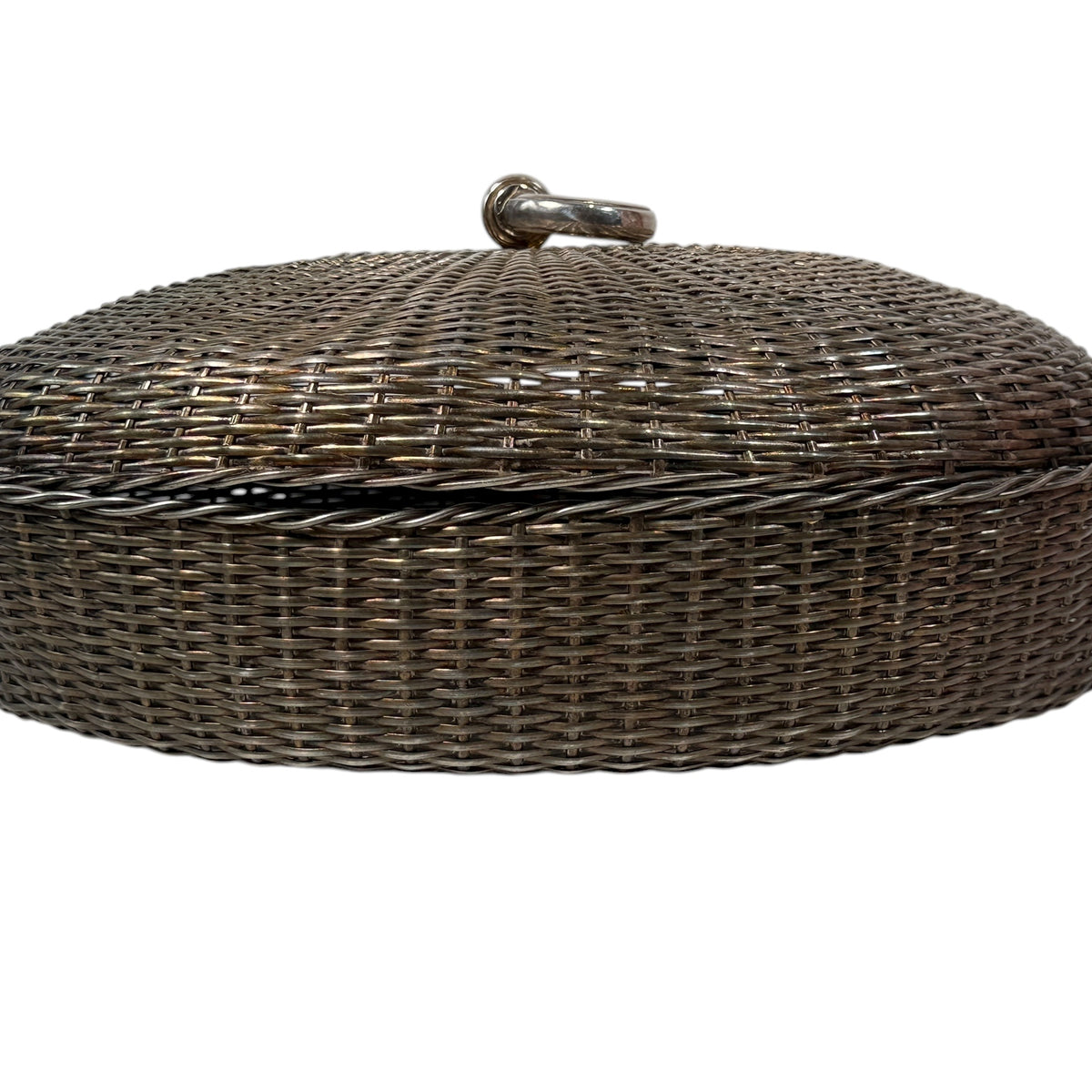 Mid-Century Israeli Silver-Plate Bread Basket with Dome Lid – Éco-Dépôt ...