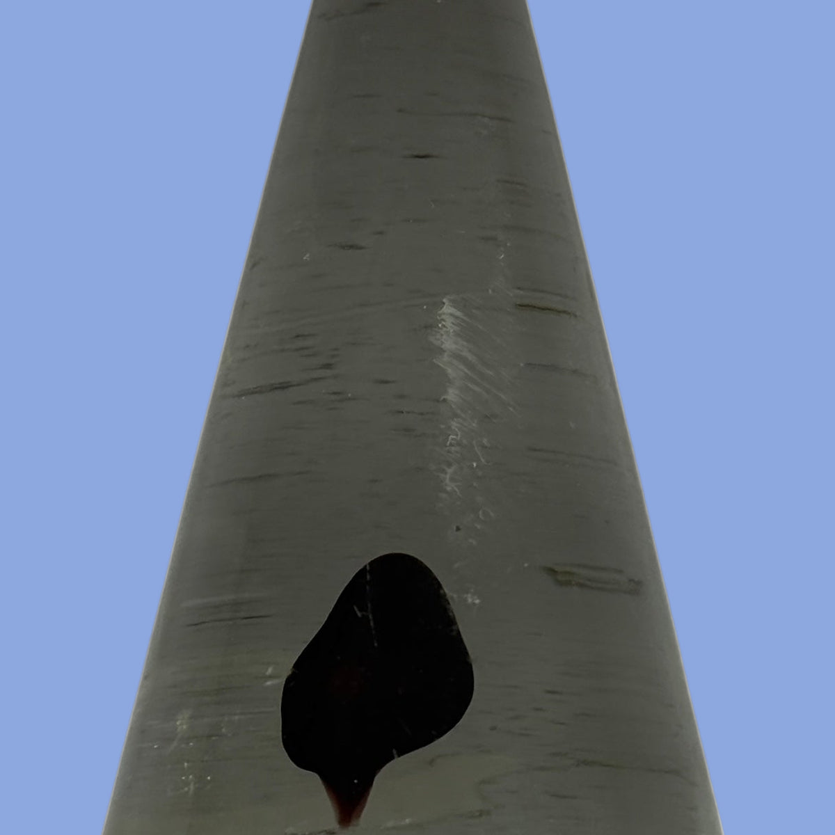 Vintage Clear Glass Cone Paperweight – Dark Inlay Inclusion – Éco-Dépôt ...