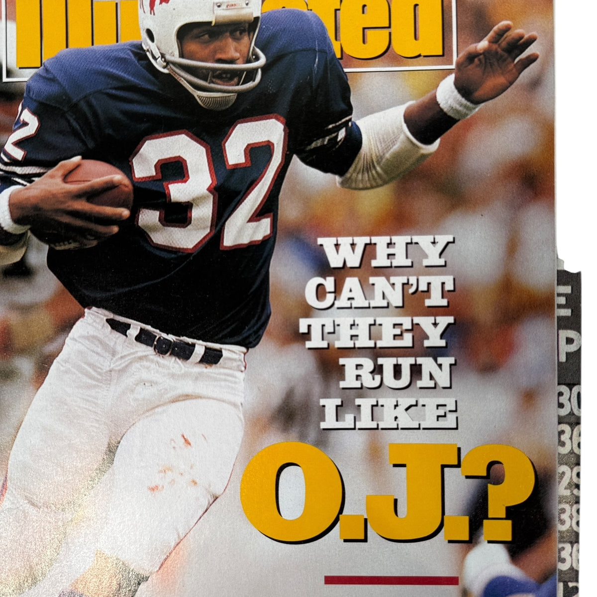 1990 Sports Illustrated OJ Simpson Buffalo Bills Cover – Éco-Dépôt Montréal