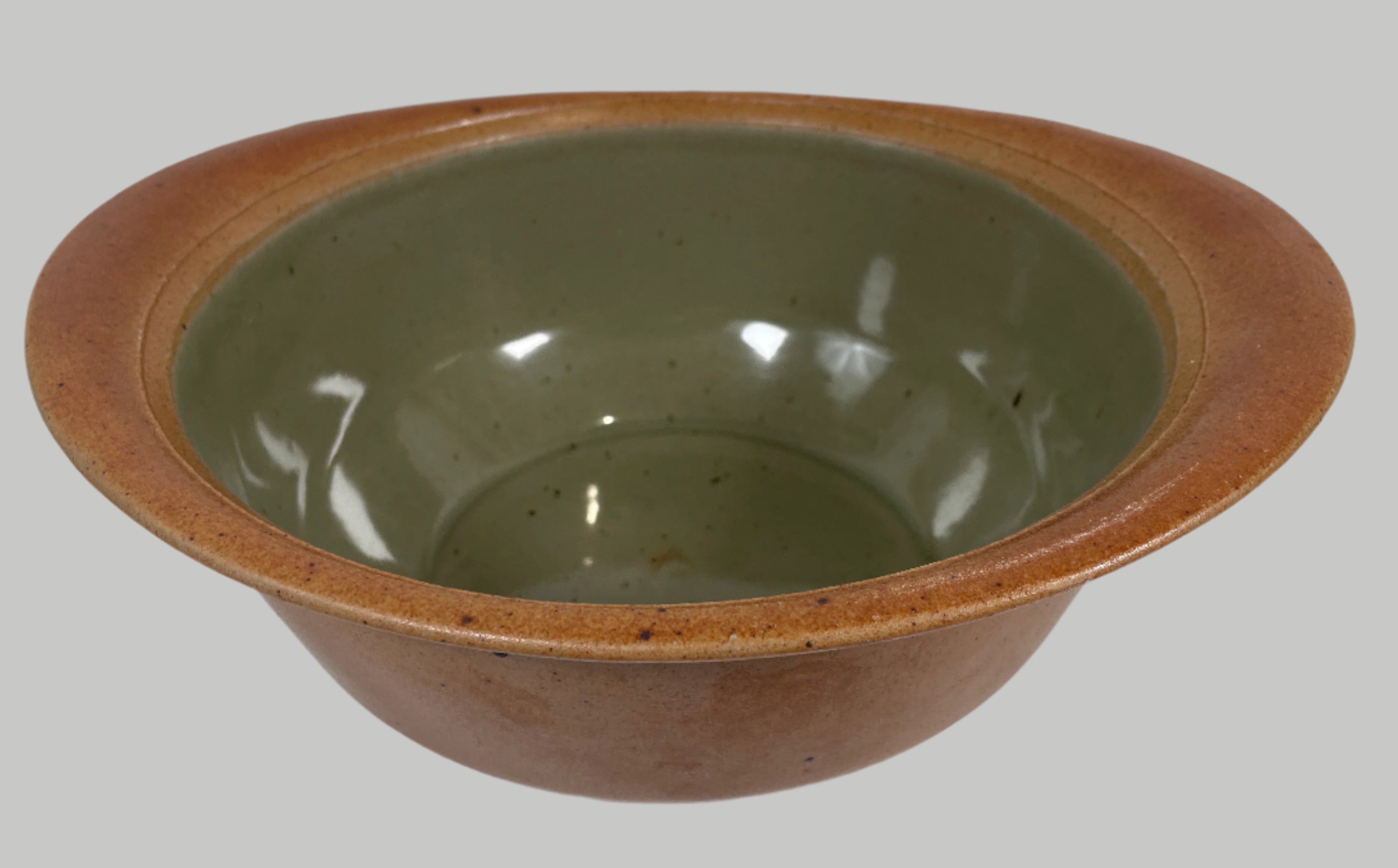 Vintage Sial Stoneware Salad Bowl. Pottery Designer Canada.