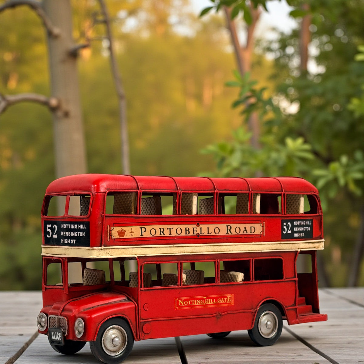 CLASSICS, Red London Classic Double Decker Bus, Diecast Metal Desk. Mo ...