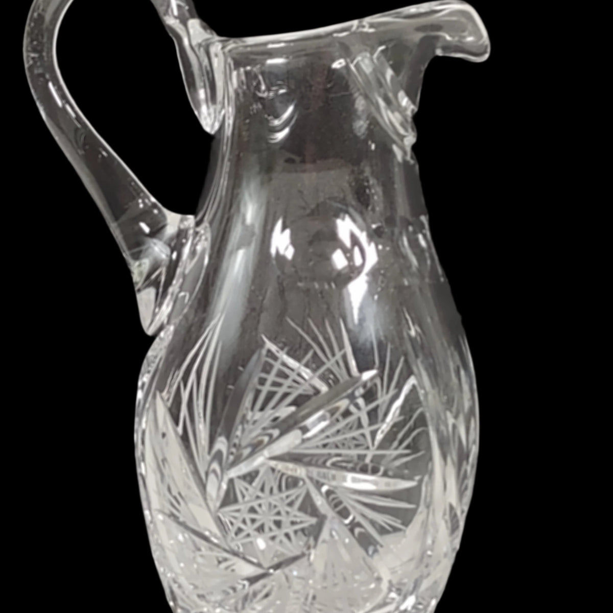 J Hoare Eleanor American Cut Crystal Pinwheel Pitcher – Éco-Dépôt Montréal