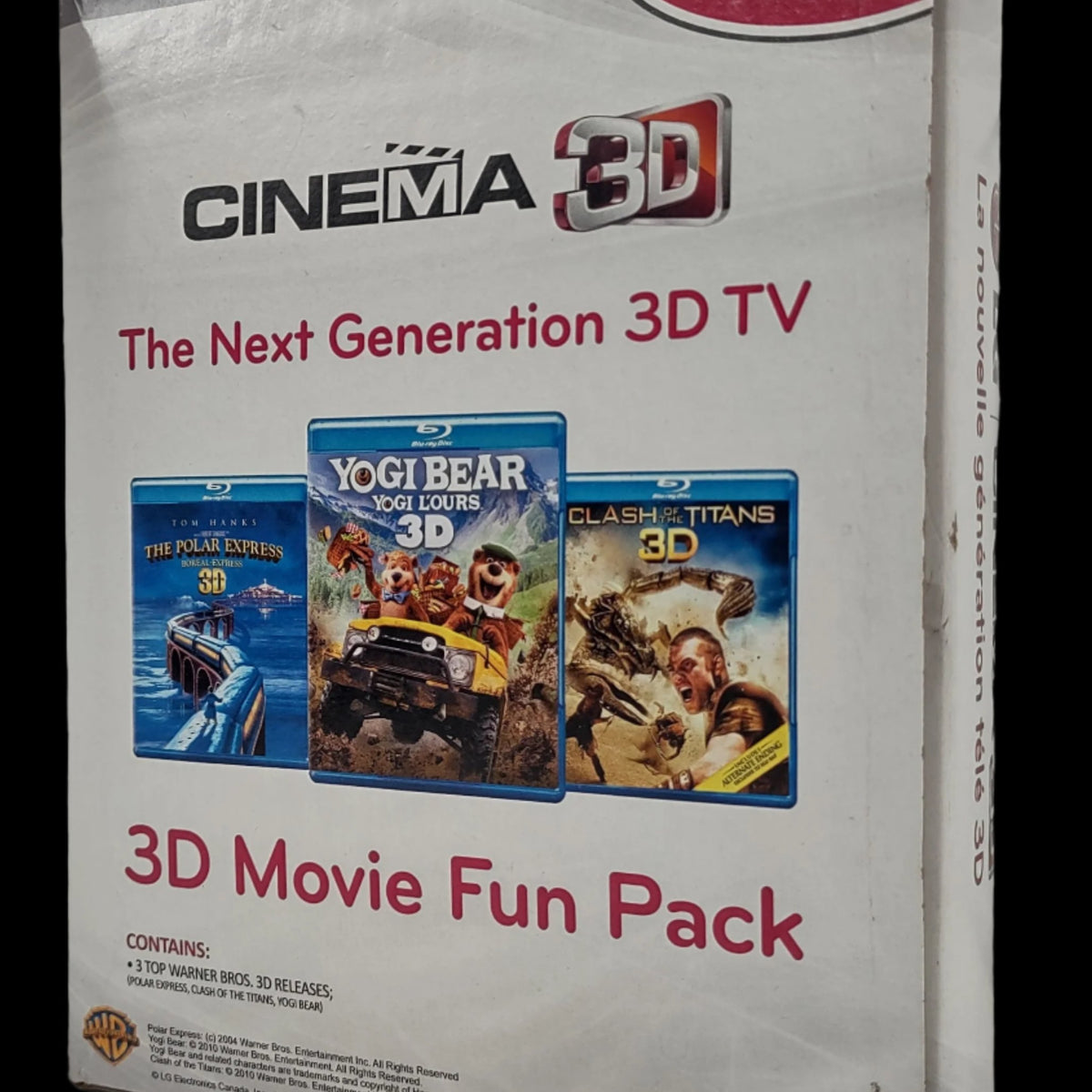 LG Cinema 3D Movie Fun Pack - Yogi Bear, Clash of Titans, Polar Expres ...