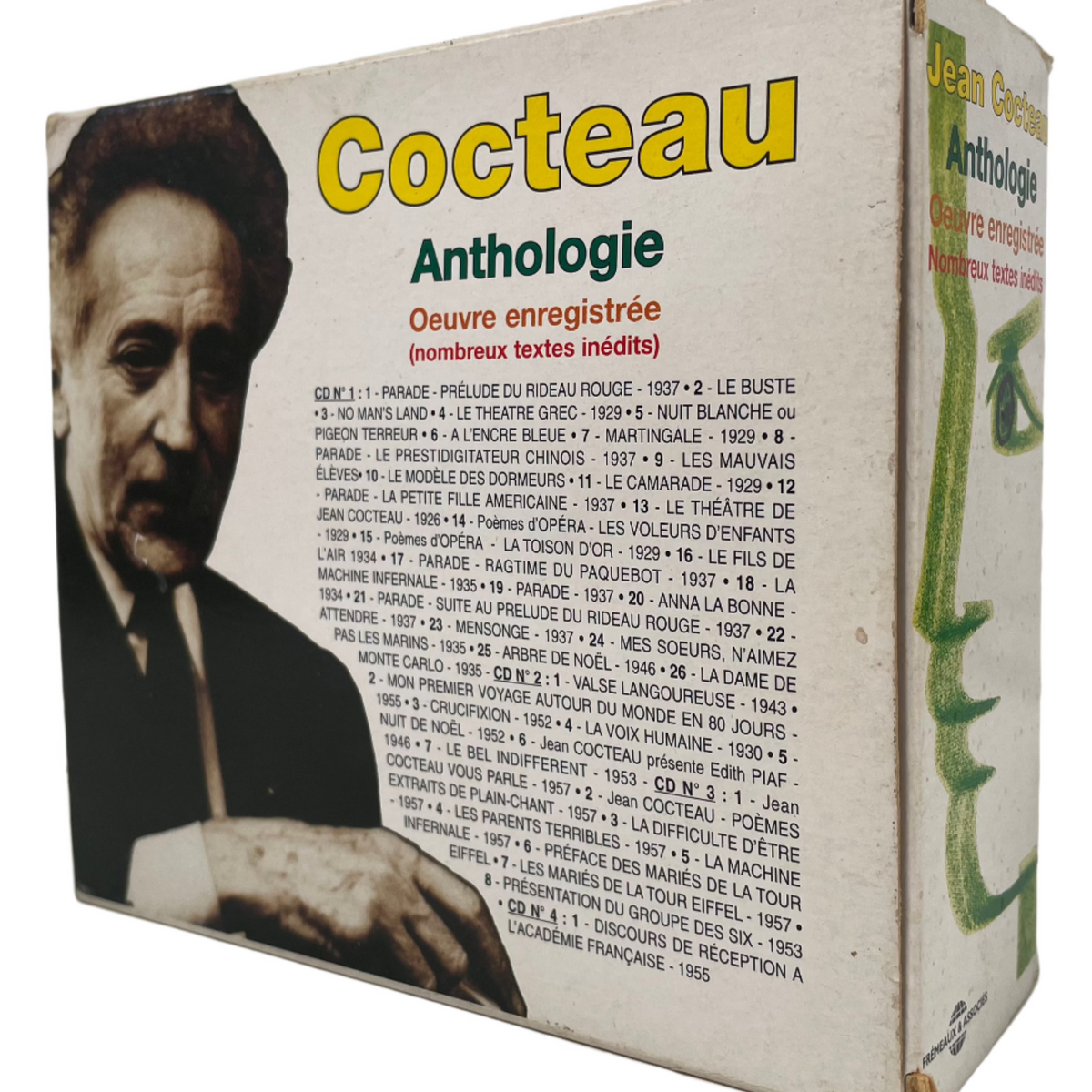 Cocteau Anthology - Recorded Work, Jean Cocteau- 4 CDs Compilation ...