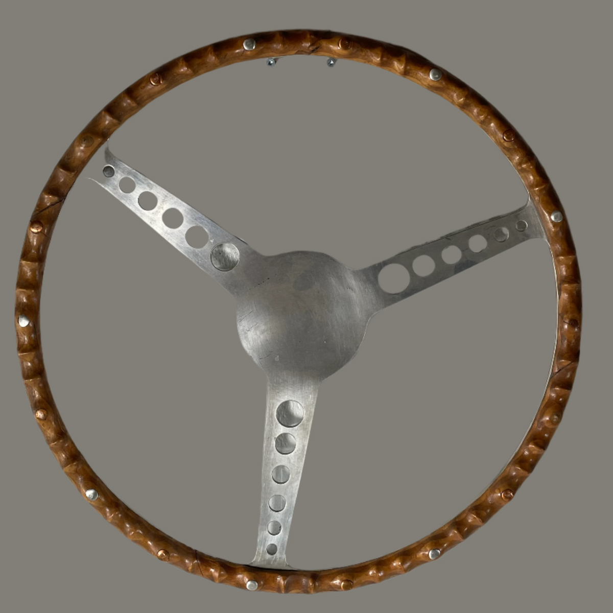 Collectible Steering Wheel, Decorative, Wood and Metal Frame – Éco ...