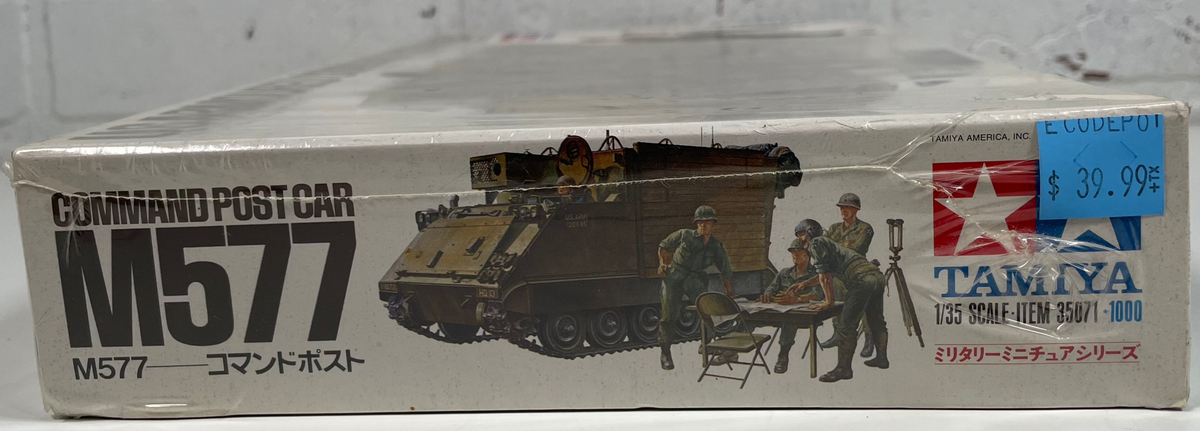 Tamiya 1/35 Scale U.S. Armoured Command Post Car M577 – Kit No. 35077 ...