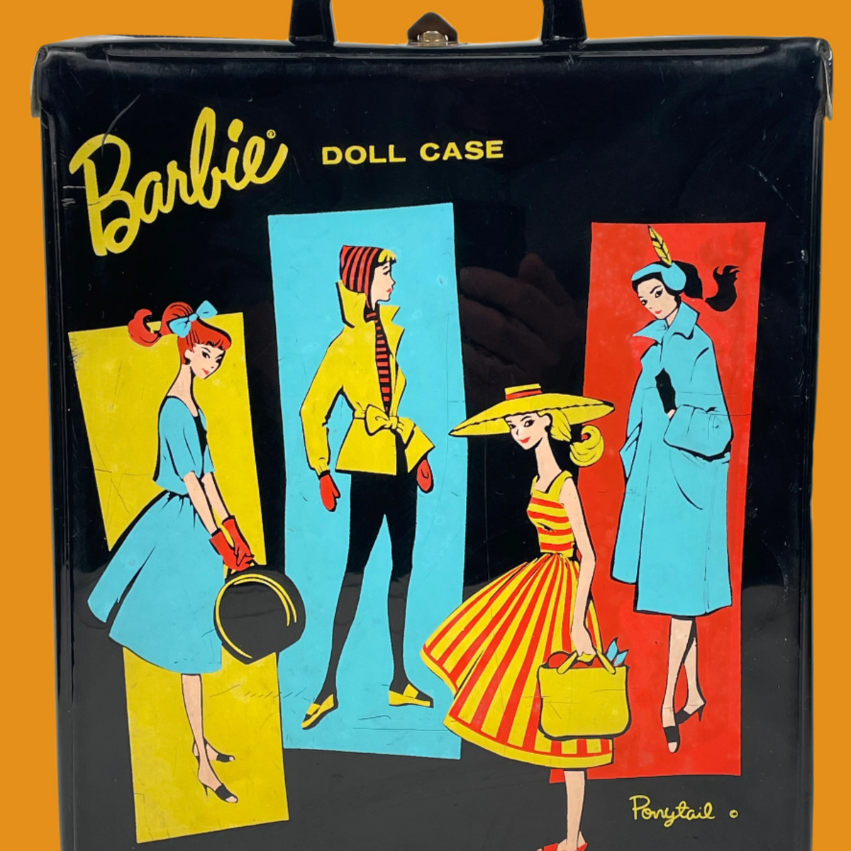 Vintage 1961 Barbie Ponytail Doll Case by Mattel – Original Vinyl Carr ...