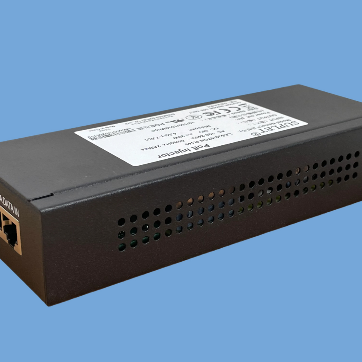 SUPLET LAS30-57CN-RJ45 PoE Injector – 30W Gigabit Midspan | IEEE 802.3 ...