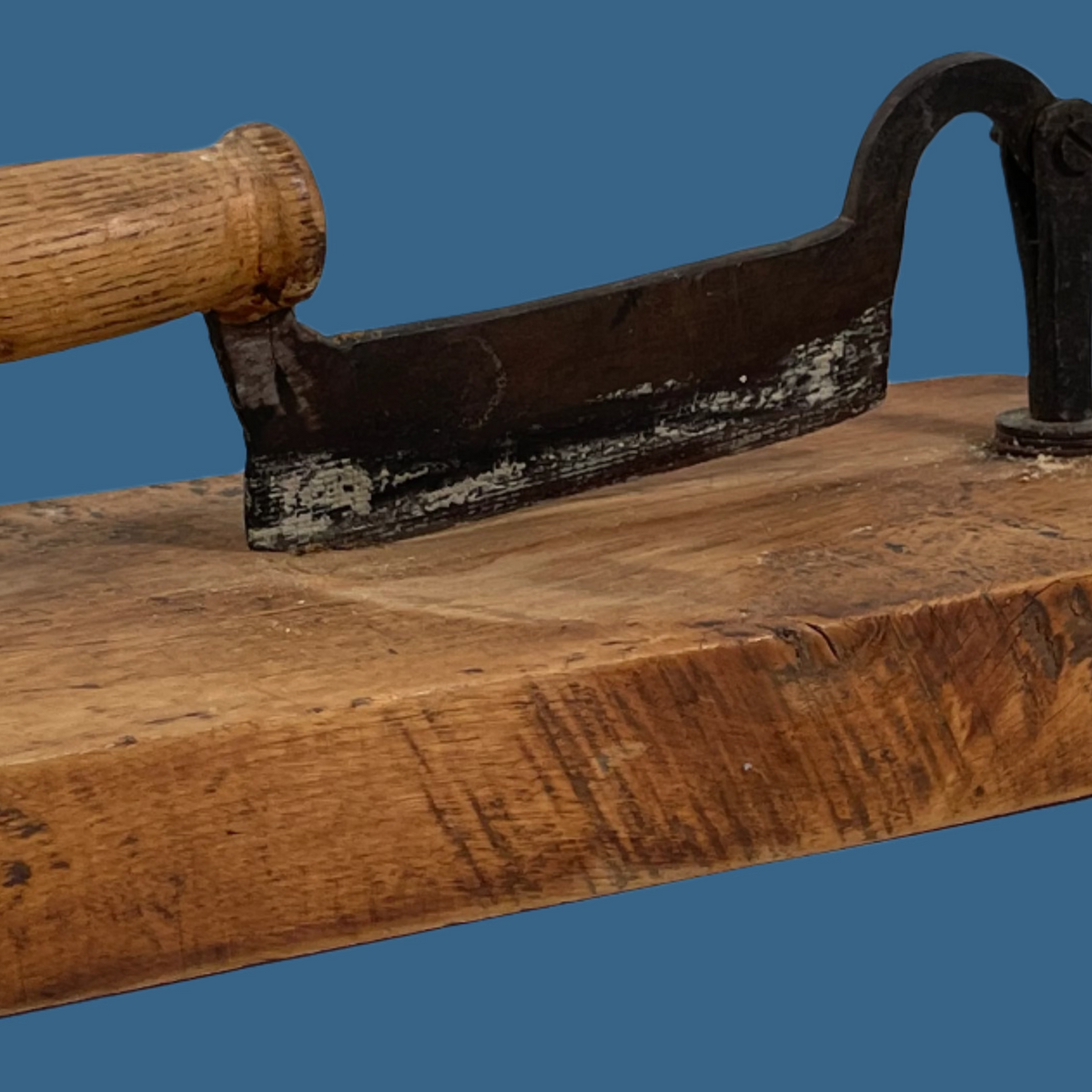 Antique Tabletop Cigar & Plug Tobacco Cutter with Wooden Base – Early ...