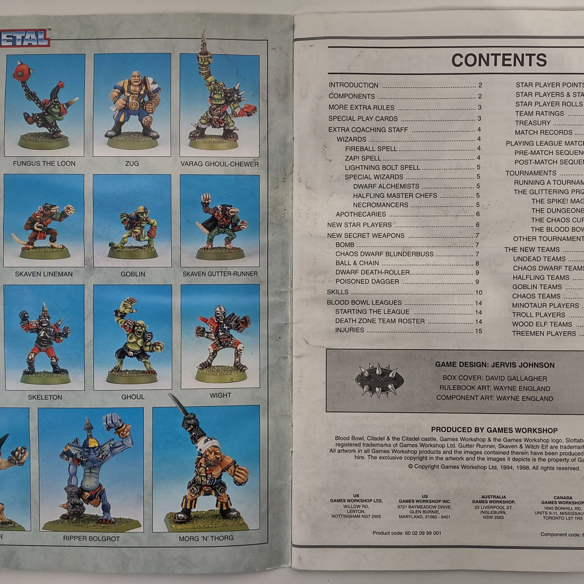 Death Zone Playbook - Blood Bowl Handbook, Games Workshop. – Éco-Dépôt ...