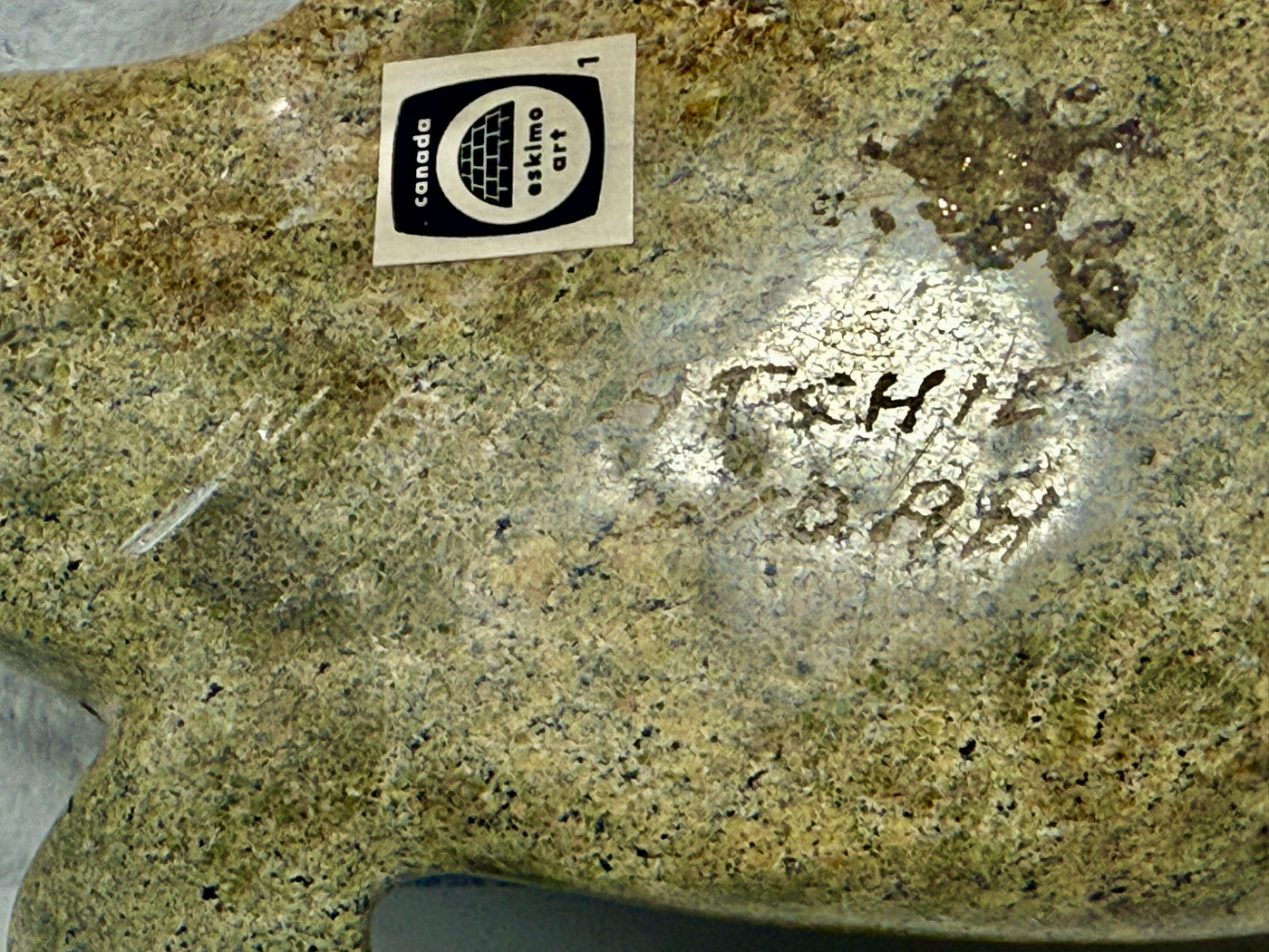 Vintage Inuit Soapstone Whale Sculpture – Canada Eskimo Art Label – Éco ...