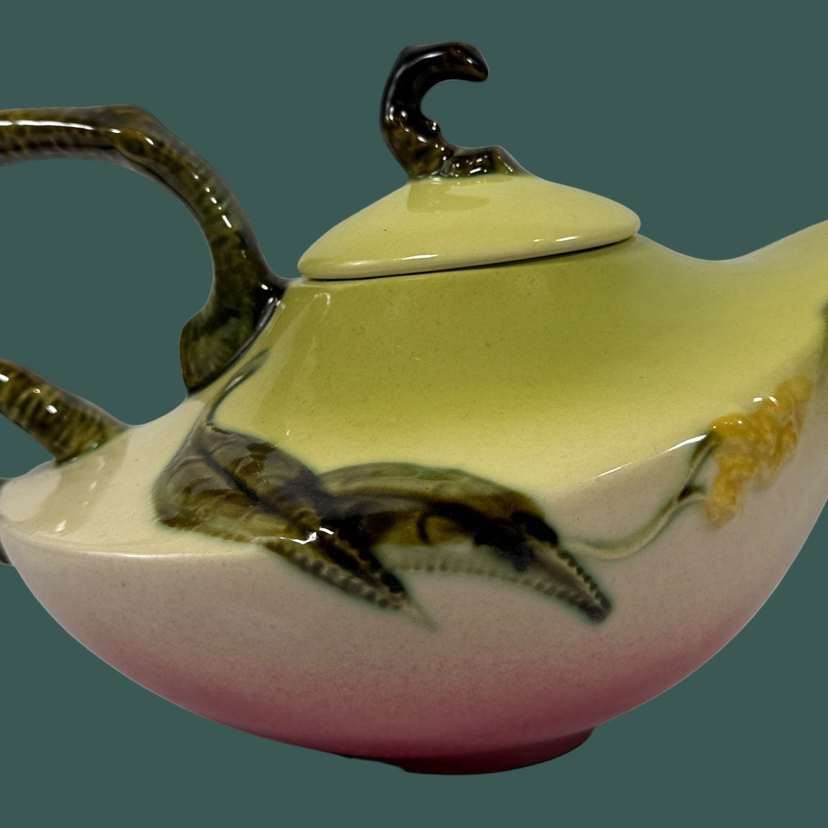 1950s Hull Woodland Teapot – Floral Art Pottery W26 with Lid – Éco ...