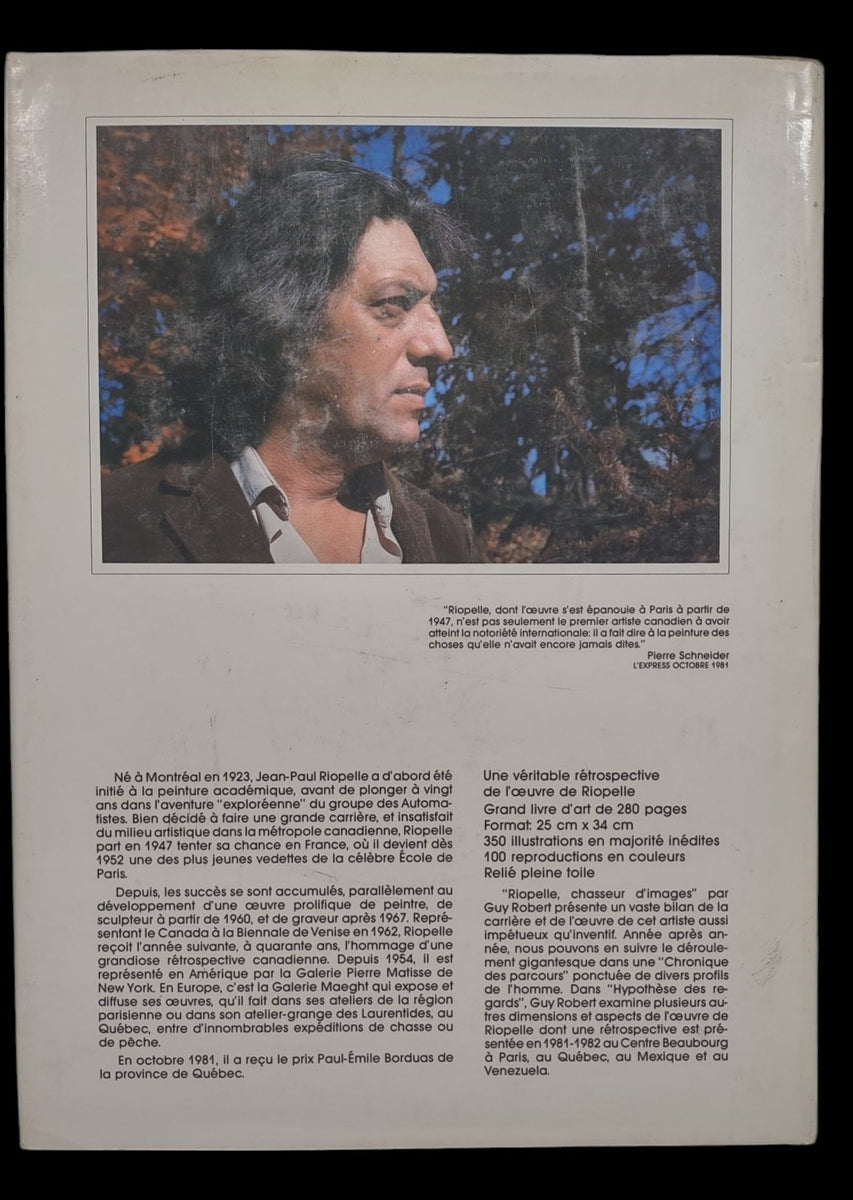 RIOPELLE by Guy Robert. Ed. France-Amérique, 1981 , Hardcover, French ...
