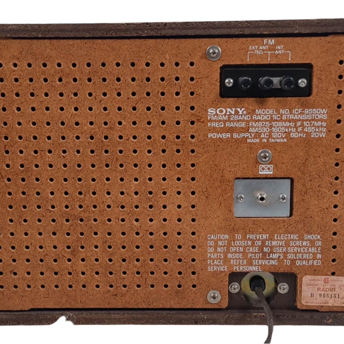 Vintage Sony Tabletop AM/FM Radio Model ICF-9550W High Fidelity - TEST ...